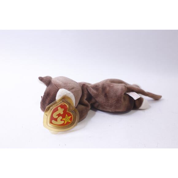 Toys | Ty Beanie Baby Pounce The Cat Little Brown Plush Toy Adorable ...